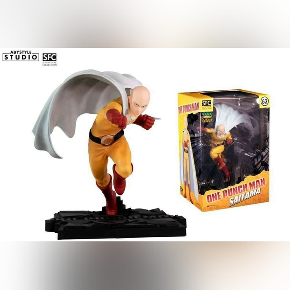 abystyle | Toys | One Punch Man Saitama Action Figure Yellow And Red ...